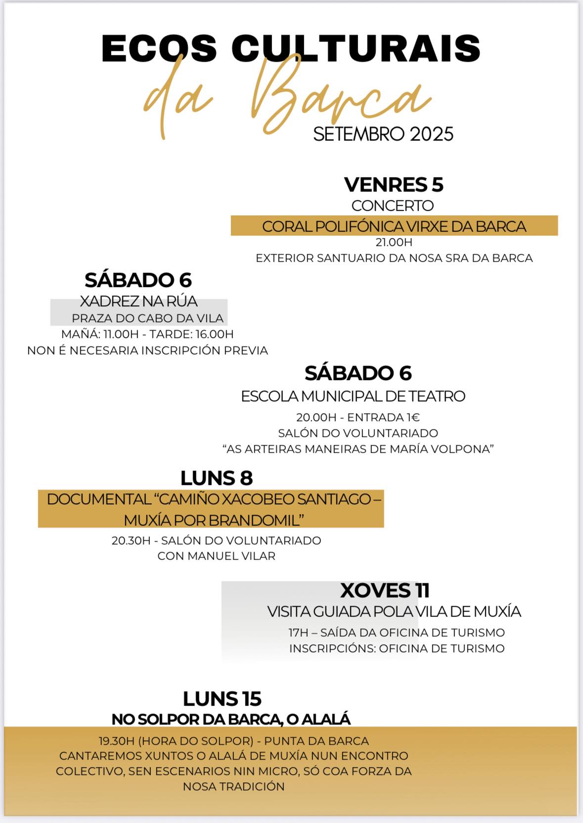 Cultural Echoes of A Barca – Muxía 2025 - Culture - Muxía